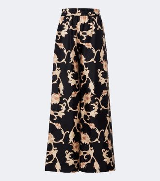 La DoubleJ Pantalon palazzo Buttercup en soie