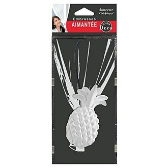 Douceur d'Intérieur Lewis Magnetverschluss, Harz, weiß, L 42 x 4.5 x 8.5 cm