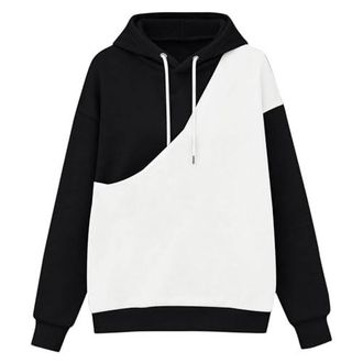 Generic Sweat &agrave; capuche unisexe 2026 avec poche pour petits et grands sweatshirts confortables avec poche avant pour et chats, Noir, 3XL