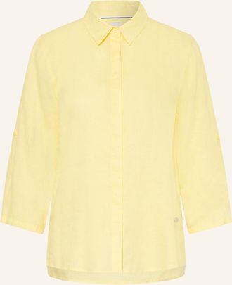 Brax Brax Hemdbluse Vicki Aus Leinen Mit 3/4-Arm gelb
