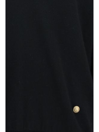 Balmain Womens V-Neck Sweater, Black Merino Wool
