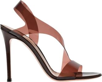Gianvito Rossi Femme, Chaussures, Brun, Taille: 36 EU Sandales &agrave; talon Metropolis