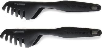 Tupperware Griffbereit Chef-Zange (2) schwarz Multi-Greifer TOP-Universalzange 2325