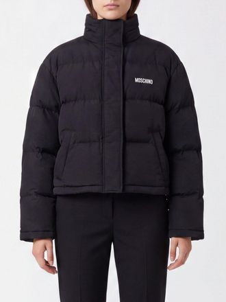 Moschino Doudoune courte en nylon matelass&eacute; &agrave; imprim&eacute; graphique