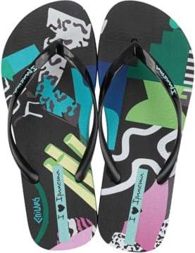 Ipanema Graffiti IV Fem, Tongs pour femme, bleu/vert, 37 EU, Bleu vert, 37 EU