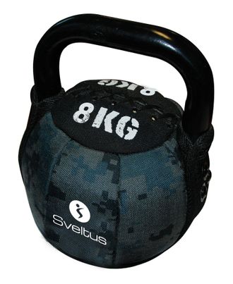 Sveltus Sveltus Soft Kettlebell 8 Kg schwarz Krafttraining Muskeltraining Gewichte