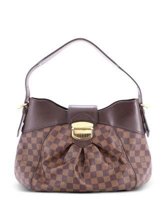Louis Vuitton sac &agrave; main Sistina Damier MM - Marron