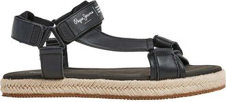 Pepe Jeans London Herren Sunset Savage Sandale, Schwarz (Schwarz), 10