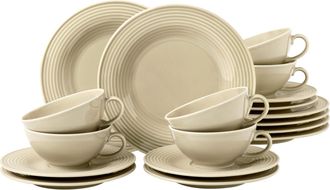 SELTMANN WEIDEN Teeservice 18-teilig Beat Sandbeige klein