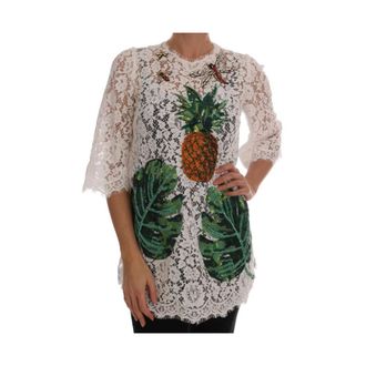 Dolce & Gabbana Damen, Blusen & Hemden, Wei&szlig;, 3XSGr&ouml;&szlig;e