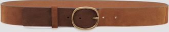 Gerard Darel Ceinture en cuir velours - SIENA PATCH - Cognac