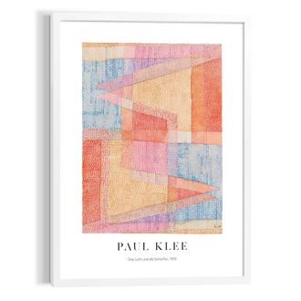 Reinders Gerahmtes Bild, Paul Klee Triangles, Wohnzimmer, Wandbild, Wanddeko, Poster, MDF, Orange, 70 x 50