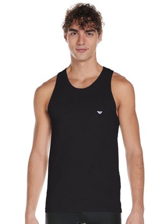 Emporio Armani Underwear Herren Tank Iconic Logoband Schlafanzugoberteil, Schwarz, XL