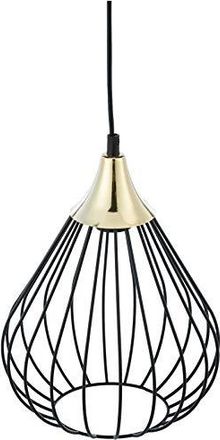 Homemania Hängelampe, Metall, Schwarz/goldfarben