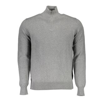 North Sails Umweltfreundlicher Halb-Zip Langarm-Pullover - - Knitwear - Herren - Grau - 2XL