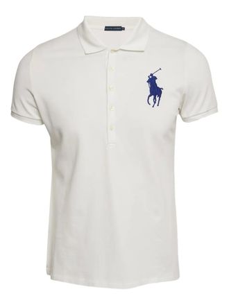 Polo Ralph Lauren Poloshirt mit Logo-Stickerei - Wei&szlig;