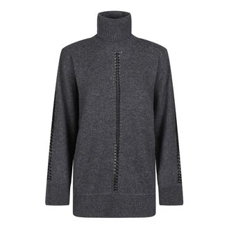 P.A.R.O.S.H. P.a.r.o.s.h., Femme, Pulls, Gris, Taille: 38 FR Liller Pull &agrave; col roul&eacute; &agrave; manches longues
