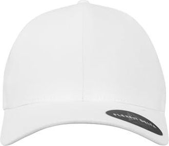 Flexfit Delta Casquette de Baseball Casquette en Polyester pour Homme et Femme Unisexe, sans Coutures, imperméable L White