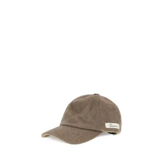 Jacquemus JAACU00852AW00701850BB Wool Baseball Cap - Brown