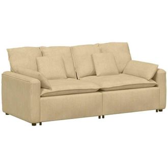 vidaXL Modulares Sofa mit Kissen Graugr&uuml;n Vidaxl