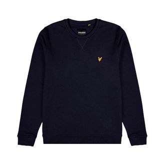 Lyle & Scott Cotton Crew Neck Sweatshirt - - Knitwear - Herren - Blau - M
