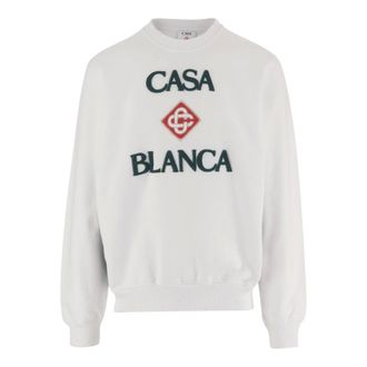 Casablanca Homme, Sweatshirts et sweats &agrave; capuche, Blanc, Taille: XL SweaT-shirts