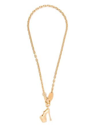 Vivienne Westwood Halskette - Gold-Tone Necklace With High-Heeled Shoe Pendant - Gr. unisize - in Mehrfarbig - f&uuml;r Damen