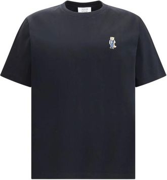 Maison Kitsuné Herren, Oberteile, Schwarzk, LGröße