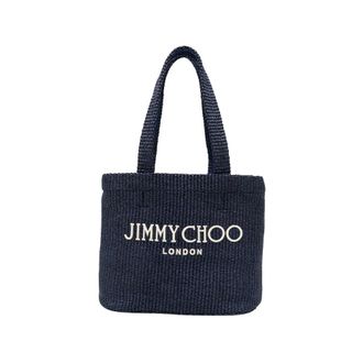 Jimmy Choo London Femme, Sacs, Bleu, Taille: ONE Size Beach Tote E/W M