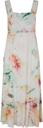 HUGO BOSS Maxikleid f&uuml;r Damen, Eckiger Ausschnitt (Braun)