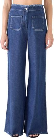 Shaft Femme, Jeans, Bleu, Taille: W25 Polly Wide Leg Jeans