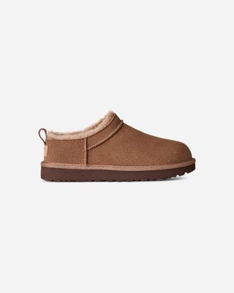 UGG Classic Micro Boot f&uuml;r Damen in Rocky Oak, Gr&ouml;&szlig;e Wildleder