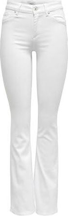 Only Jean &eacute;vas&eacute; pour Femme, Taille Moyenne, Blanc., XL x 32L