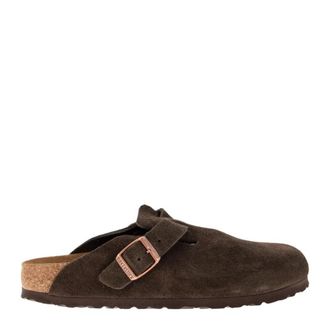 Birkenstock Suede Sabot - - Shoes - Herren - Braun - 37 EU