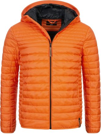 Indicode Herren Bowers Steppjacke in Daunenjacken-Optik | Winterjacke &Uuml;bergangsjacke XXL, Orangeade