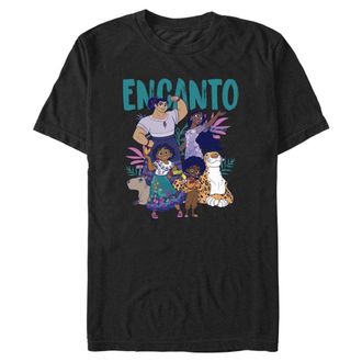 Disney Unisex Encanto Encanto Together Organic Short Sleeve T-Shirt, Schwarz, XXL