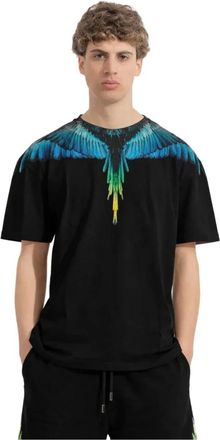 Marcelo Burlon Homme, Tops, Noir, Taille: XL Jersey T-Shirt
