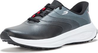 Skechers Go Herren-Golfschuh mit Synthetik-Obermaterial, zum Schn&uuml;ren, Spike-weniger, Schwarz/Wei&szlig;, Gr&ouml;&szlig;e 40