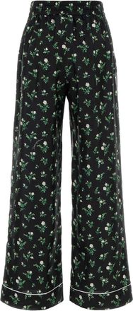 Dolce & Gabbana Rosmughbcofnero Exterior: Silk Pantaloni Trousers