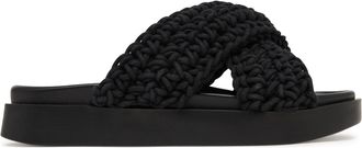 INUIKII Pantoletten Inuikii Woven 1004.003.0062 Schwarz