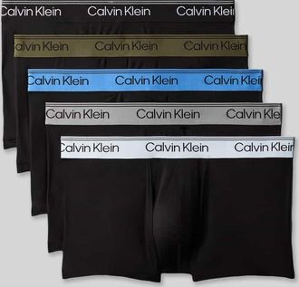 Calvin Klein Underwear Trunk mit elastischem Label-Bund im 5er-Pack