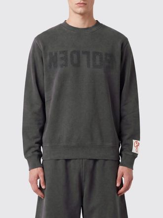 Golden Goose Sweat-shirt col rond en coton avec logo contrastant