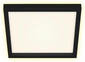 Briloner led Panel Cadre schwarz 29,3 x 29,3 cm warmweiß, Backlight-Effekt Deckenleuchte
