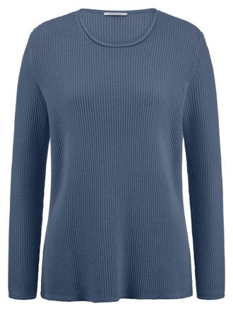 Peter Hahn Rundhals-Pullover Peter Hahn blau