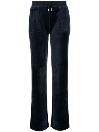 Juicy Couture pantalon de jogging Del Ray en velours - Bleu