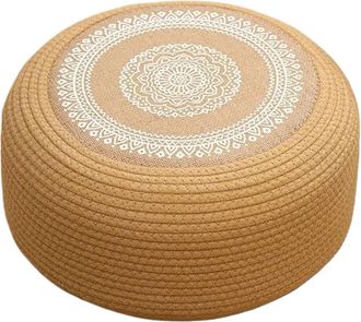 Generico Futonsitz, manuell, Jute, Baumwolle, umweltfreundlich, dreischichtiger Schaumstoff, Durchmesser 40 cm oder 50 cm, Mehrzweck, Zeremonie, Tee, Meditatio