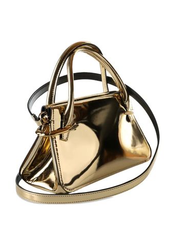 Givenchy Mini Pinch Tasche aus Leder mit Spiegeleffekt - Gold