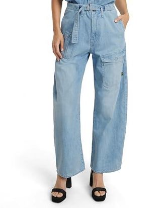 G-Star G-Star Femme Belted Cargo Loose Wmn, Bleu (sun faded blue mist D24361-D252-G342), 33W / 32L