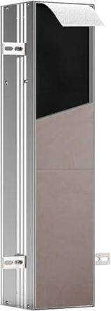 Emco ASIS PLUS Unterputz-Schrankmodul f&uuml;r die Klob&uuml;rstengarnitur, Badezimmerschrank mit Toilettenpapierhalter, Hochschrank mit Push to Open-Funktion und An