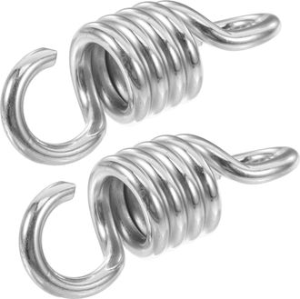 DOITOOL 2 ST&Uuml;CK Hochbelastbare Stahlfeder H&auml;ngesessel und Gartenschaukel Verzinkte Zugfeder mit Starker Widerstandsf&auml;higkeit Vielseitig Einsetzbar f&uuml;r Outdoor